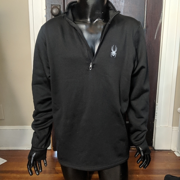Spyder | Shirts | Spyder Black Logo Performance Sweatshirt | Poshmark